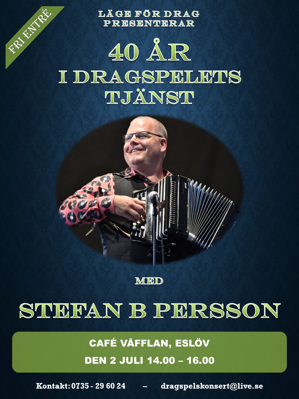 40 år i Dragspelets tjänst med Stefan B Persson | Helsingborgsstudent.se